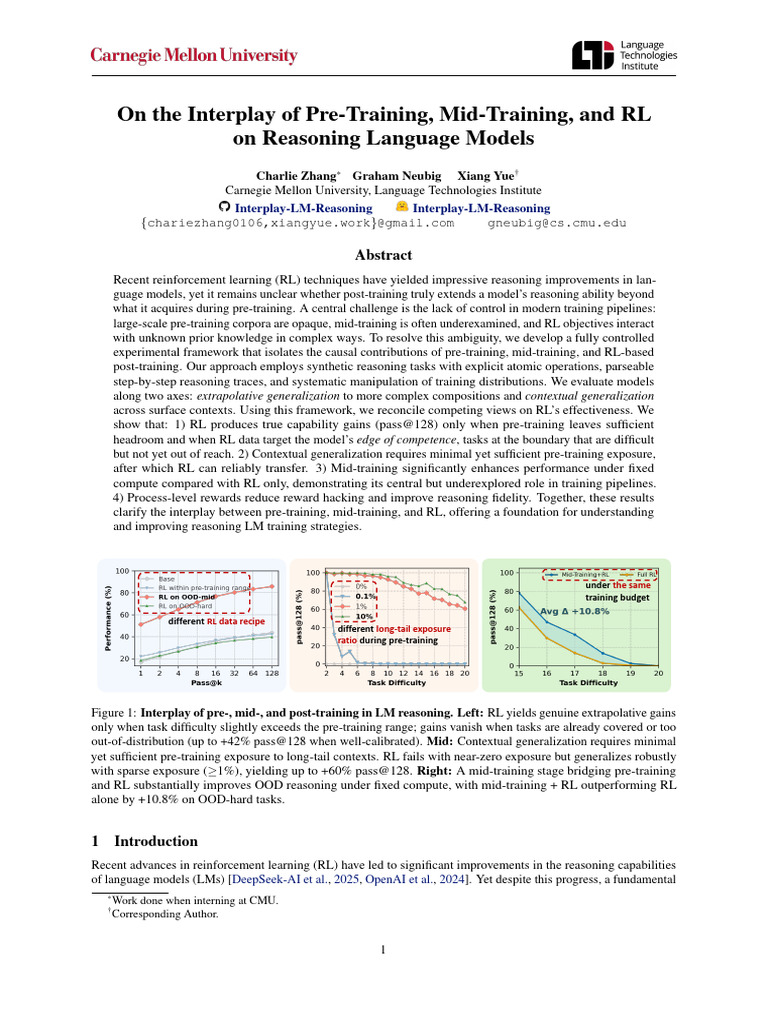 Pre-, Mid-, and Post-Training in RL Models | PDF | Accuracy And ...