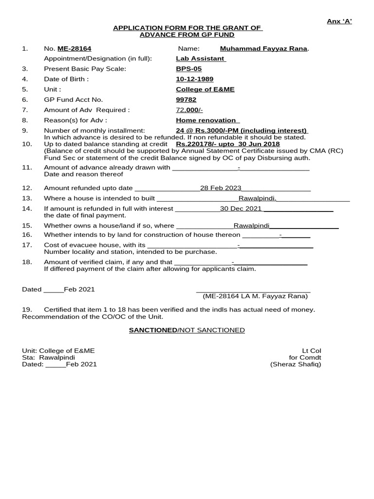 Anx_A_to_E_SOP_for_GP_Fund_Claims (1) | PDF | Cheque | Payments