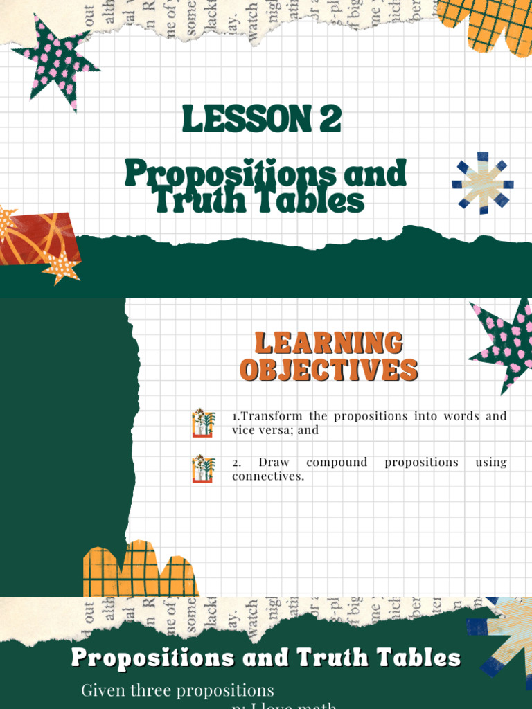 Propositions and Truth Tables Guide | PDF | Chess Openings | Chess Theory