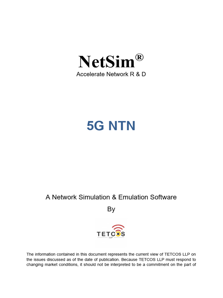 5G NTN Network Simulation Software | PDF | Duplex (Telecommunications ...