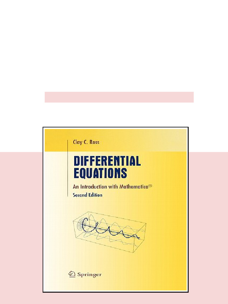 (Ebook) Differential Equations: An Introduction with Mathematica by ...