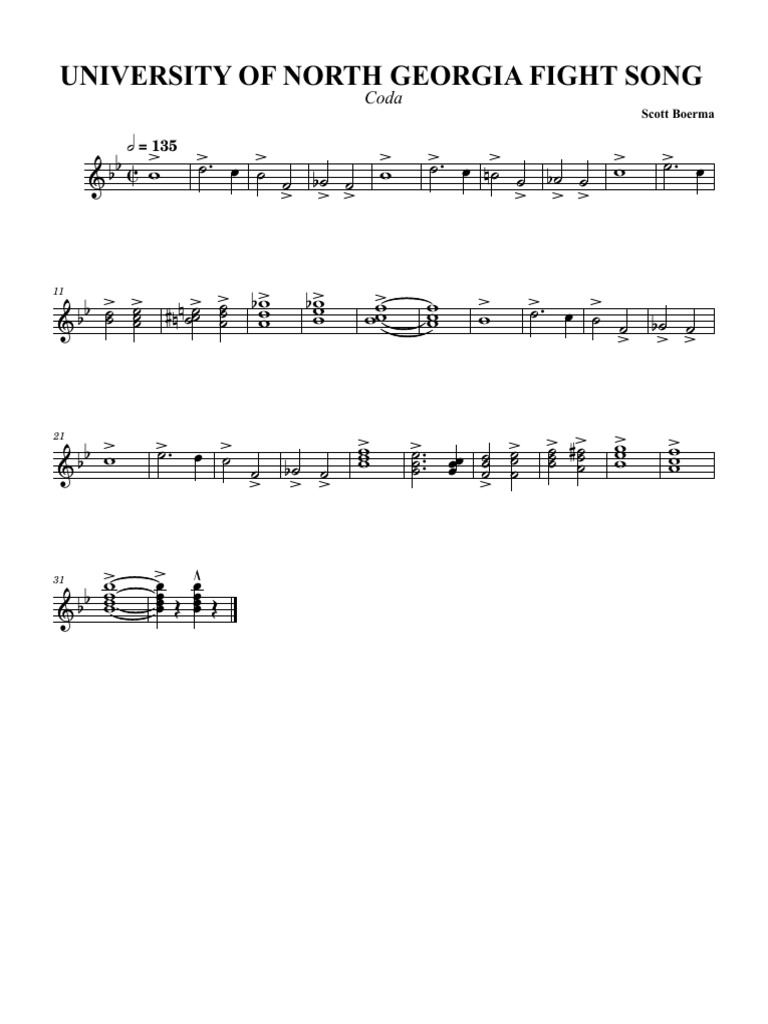 University of North Georgia Fight Song | PDF