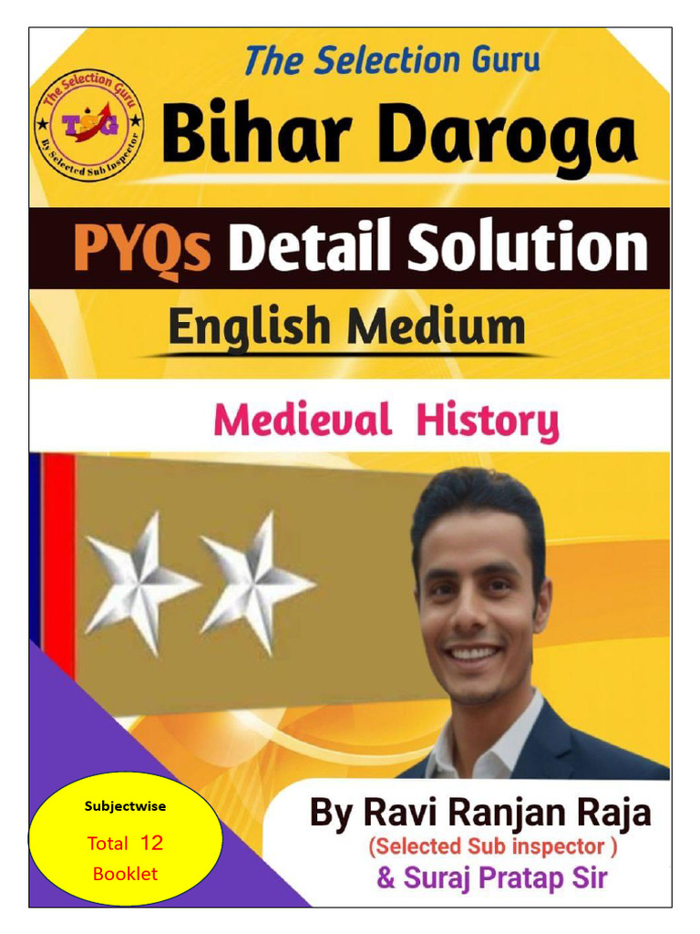 Medieval History Bihar Daroga PYQs Book English | PDF | Guru Granth Sahib