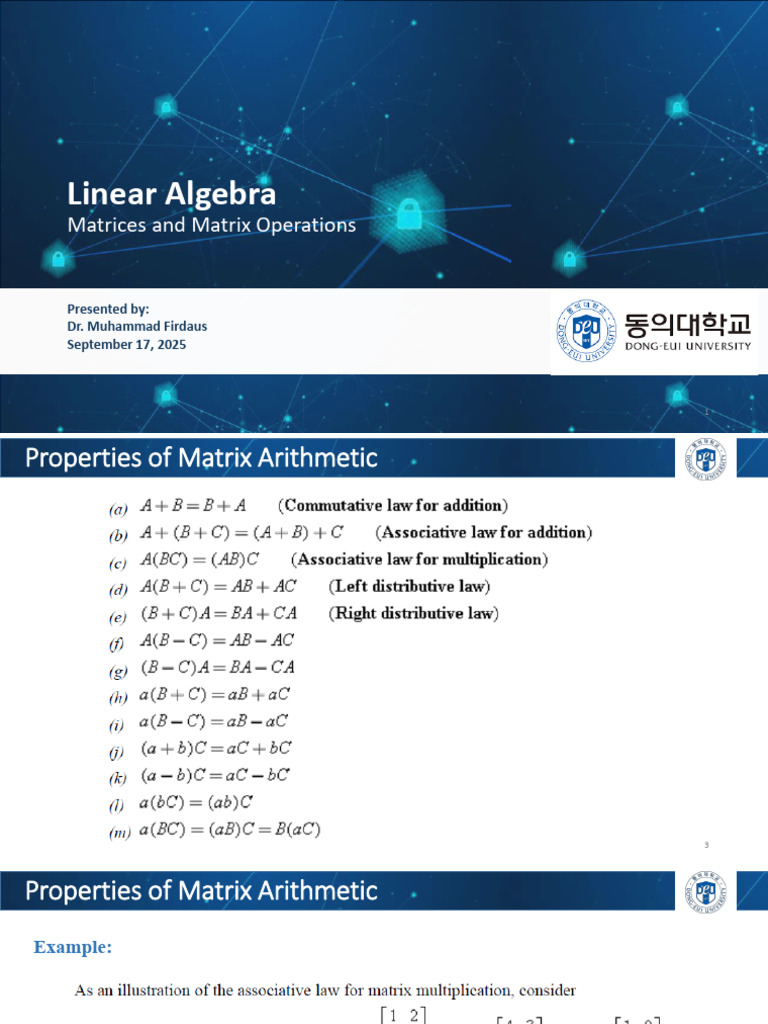 Chapter+1_Linear+Algebra+(cont.) | PDF | Matrix (Mathematics ...