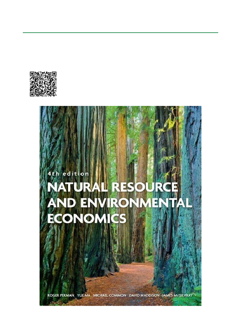 Natural Resource and Environmental Economics 4th Edition ISBN ...