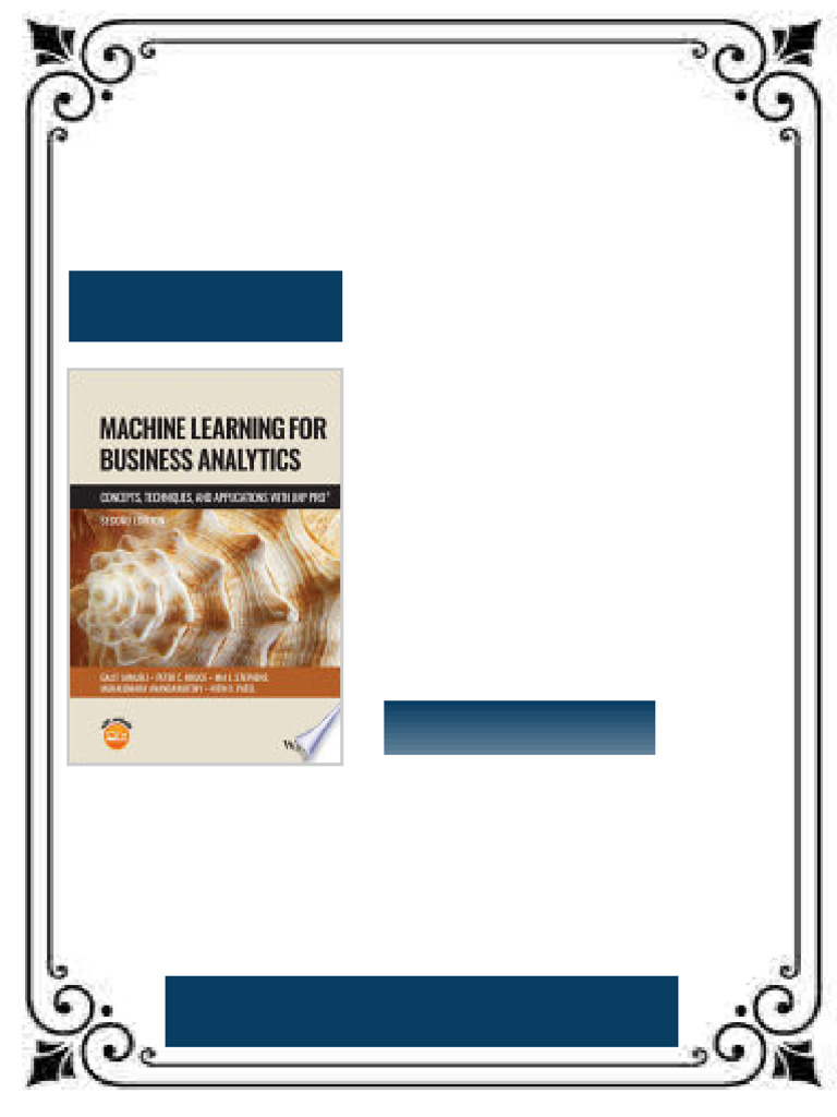 Machine Learning for Business Analytics: Concepts, Techniques and ...