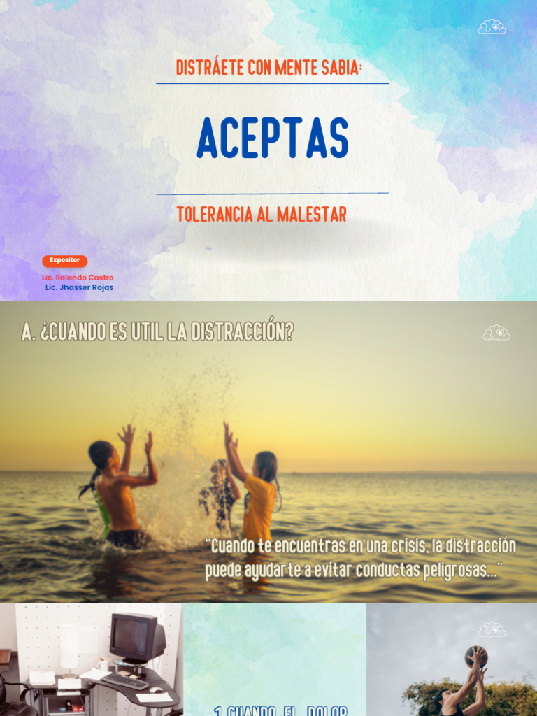 Tolerancia Al Malestar - Aceptas | PDF