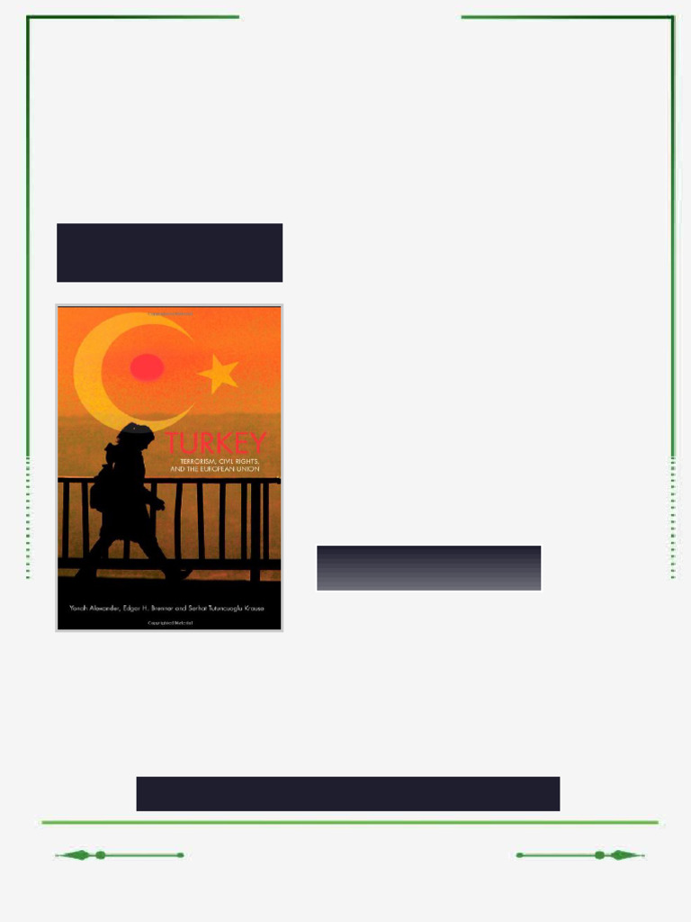 Turkey Terrorism Civil Rights and the European Union 1st Edition Yonah ...