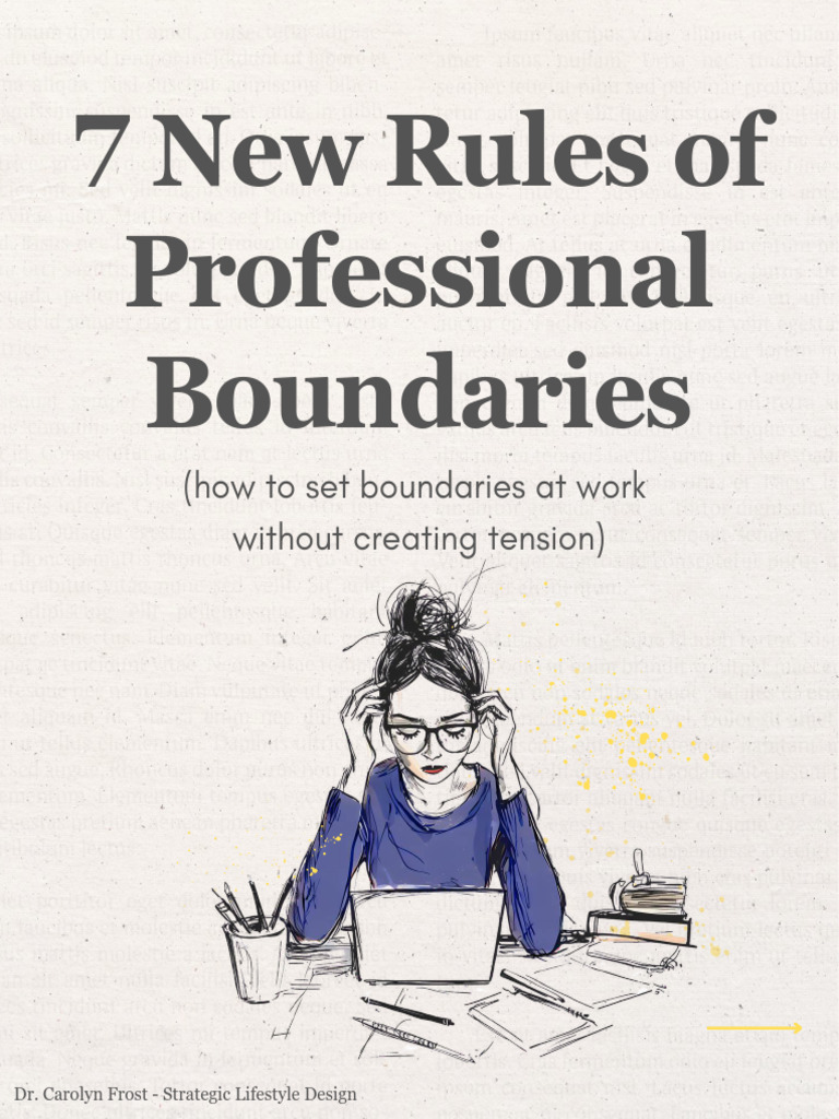 7 New Rules of Professional Boundaries: (How To Set Boundaries at Work ...