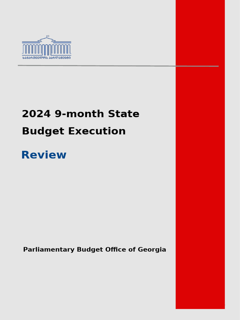 State Budget Execution - 9 Months 2024 | PDF | Taxes | Expense