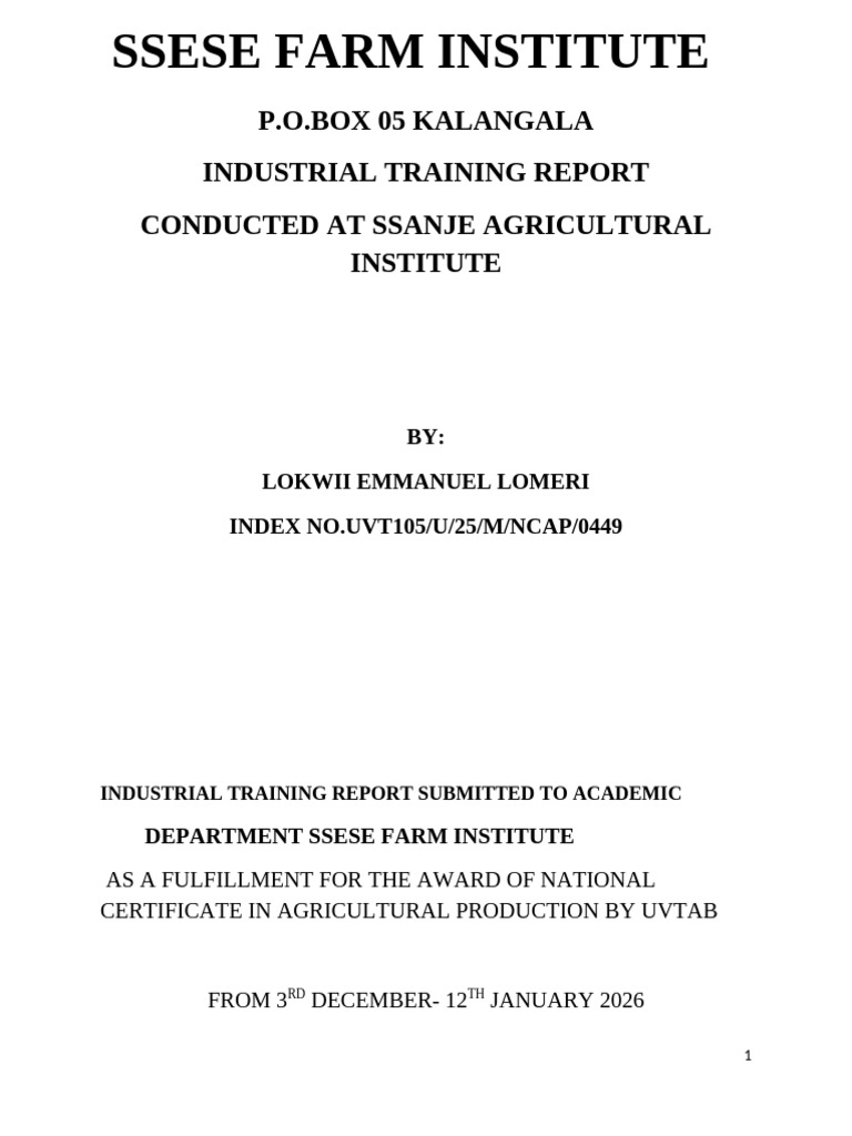 Partial Report Lokamar | PDF | Maize | Coffee