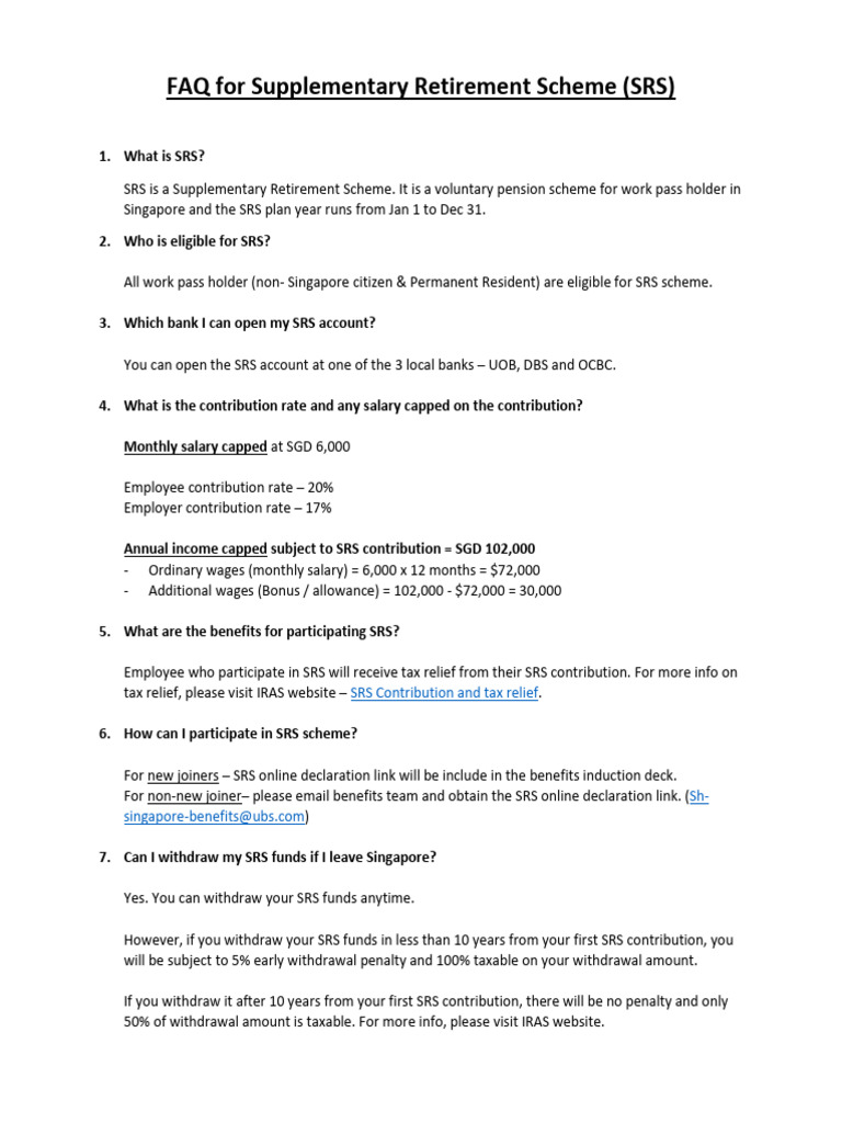 FAQ_for_Supplementary_Retirement_Scheme_Jan_2023 | PDF | Payroll Tax ...