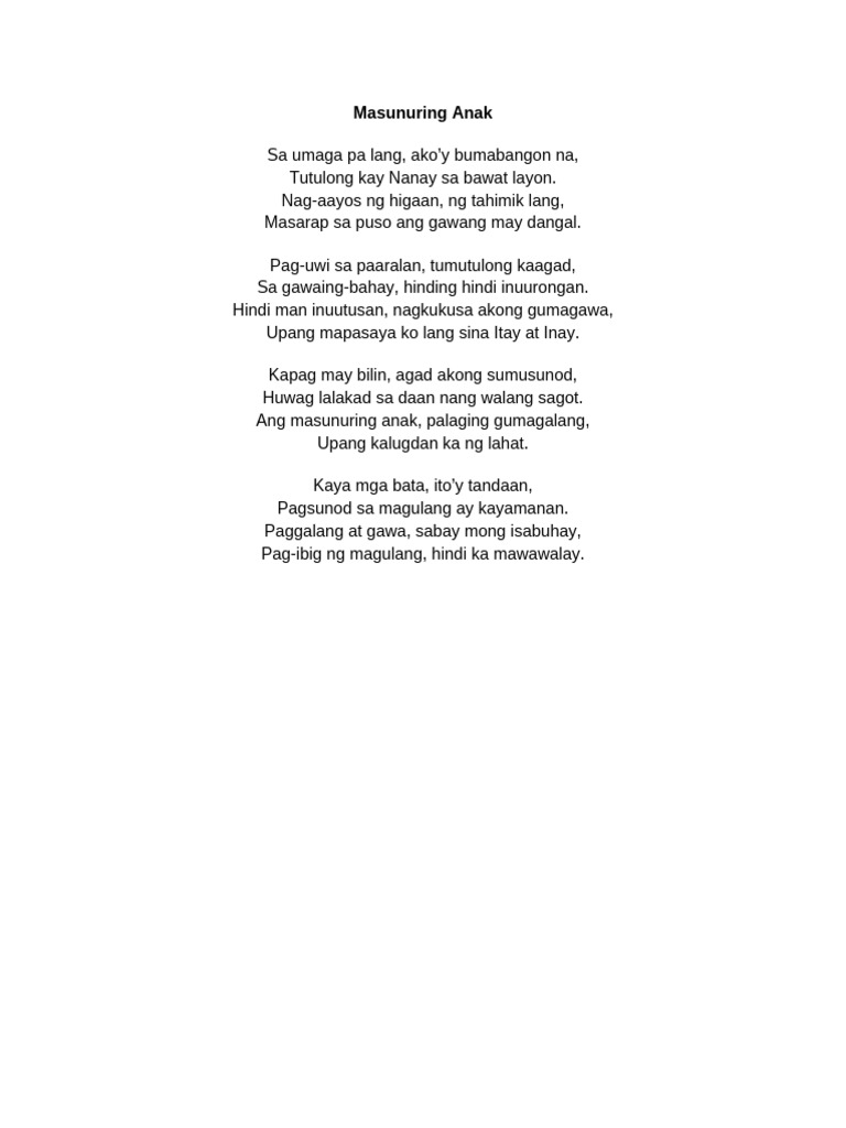Mga Tula | PDF