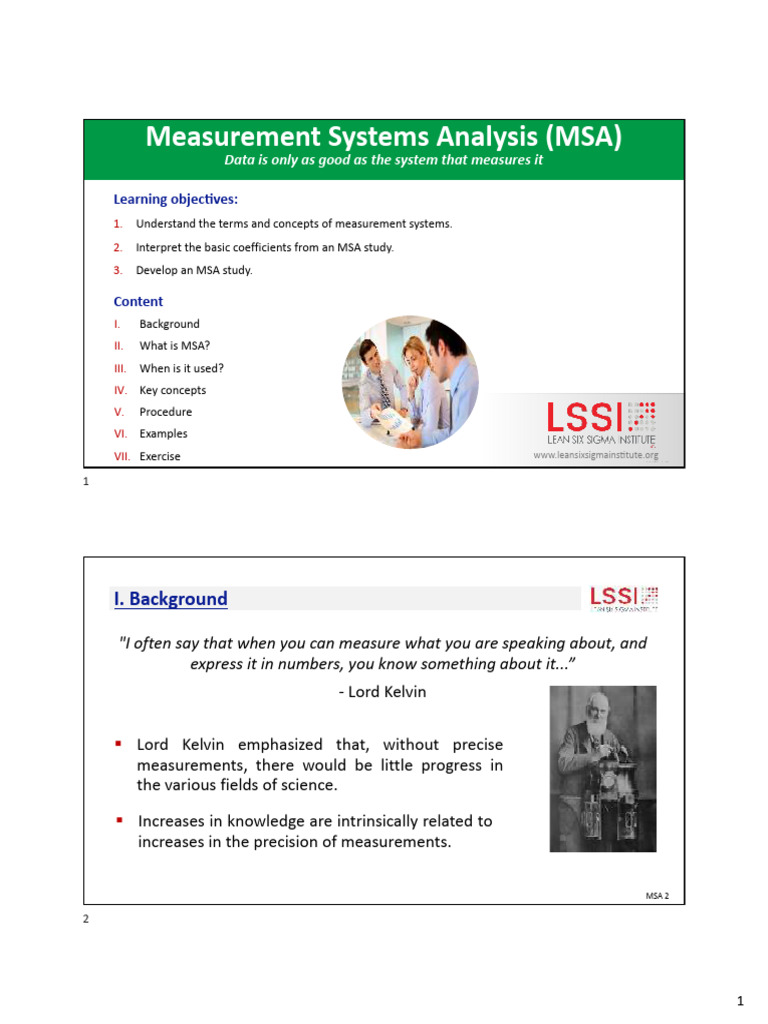 4.5 Measurement Systems Analysis MSA | PDF | Accuracy And Precision ...