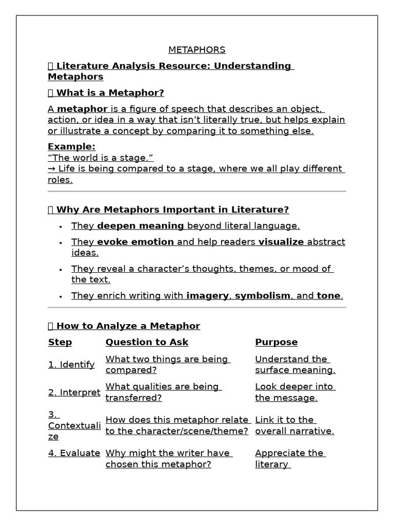 Metaphors i | PDF | Metaphor | Disciplines