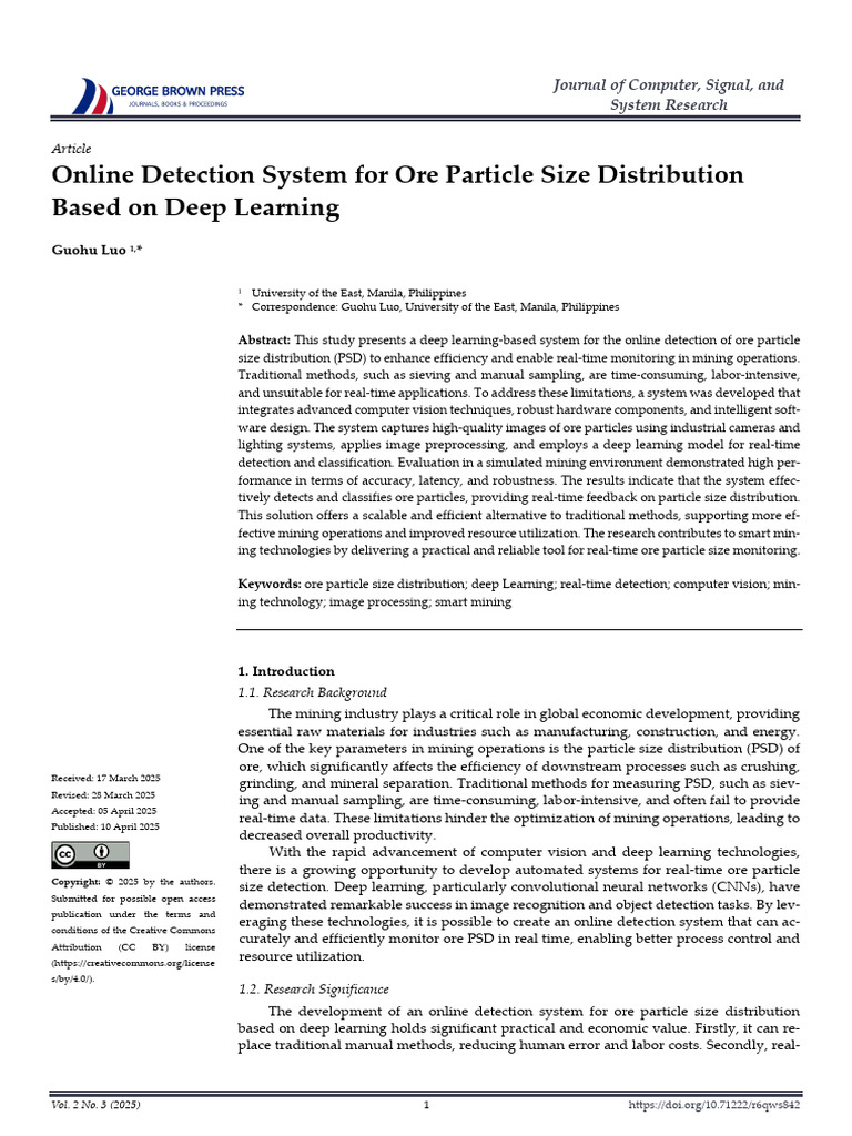 000617 Jcssr Luo+Guohu | PDF | Deep Learning | Particle Size Distribution