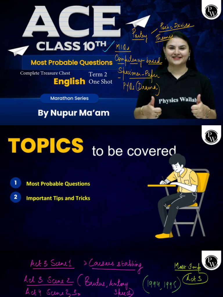 Class 10 Complete Treasure Chest Term 2: Class Notes - ACE Series | PDF