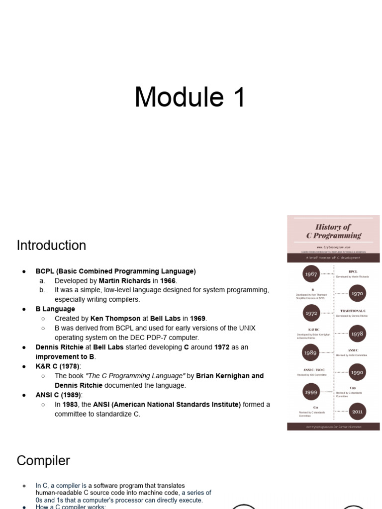 Module 1_CP | PDF | Compiler | Variable (Computer Science)