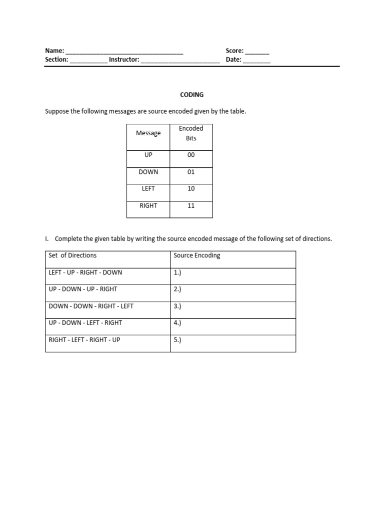 Peta 4 Coding | PDF | Code | Encodings
