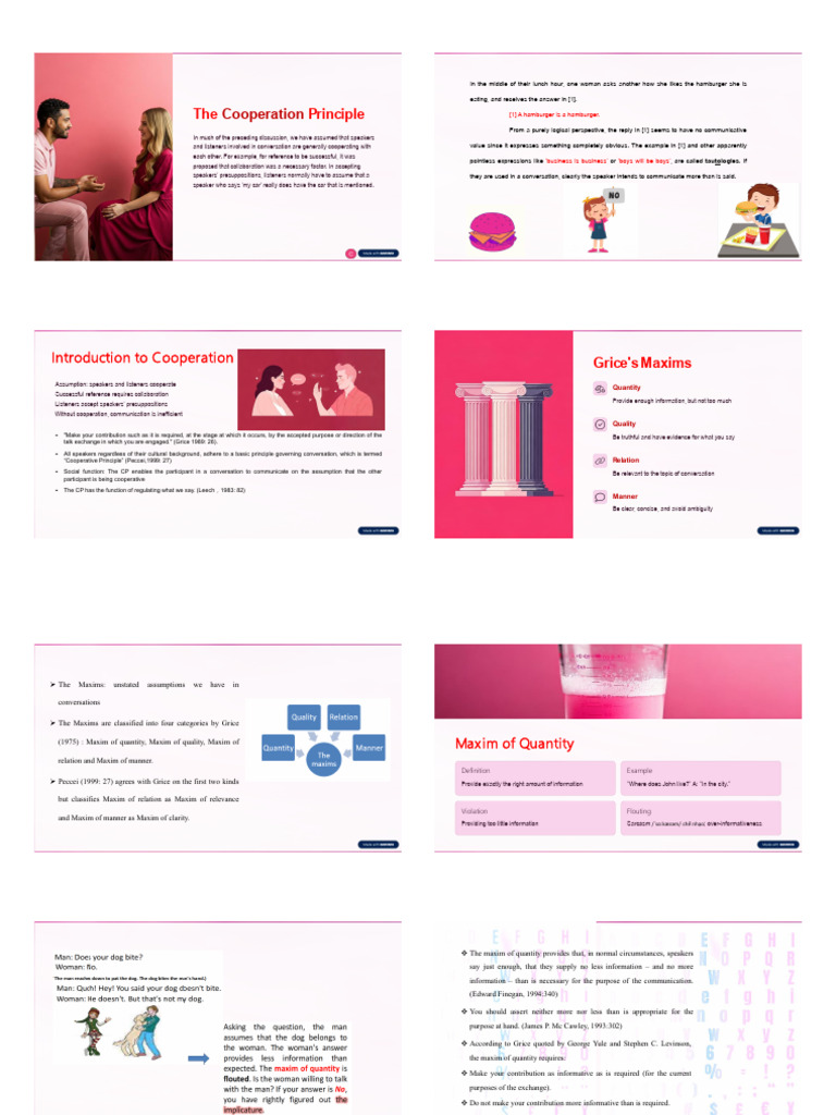 5. The Cooperation Principle | PDF | Communication | Human Communication