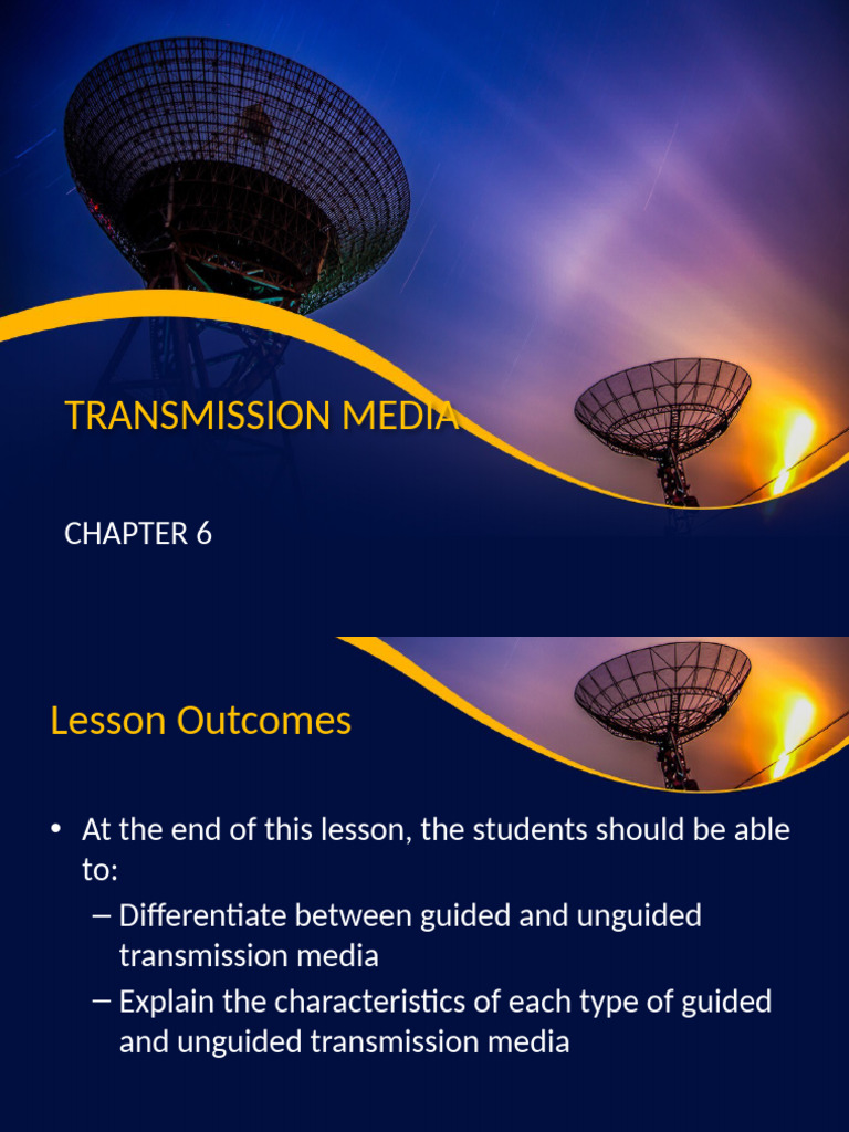Guided vs Unguided Transmission Media | PDF