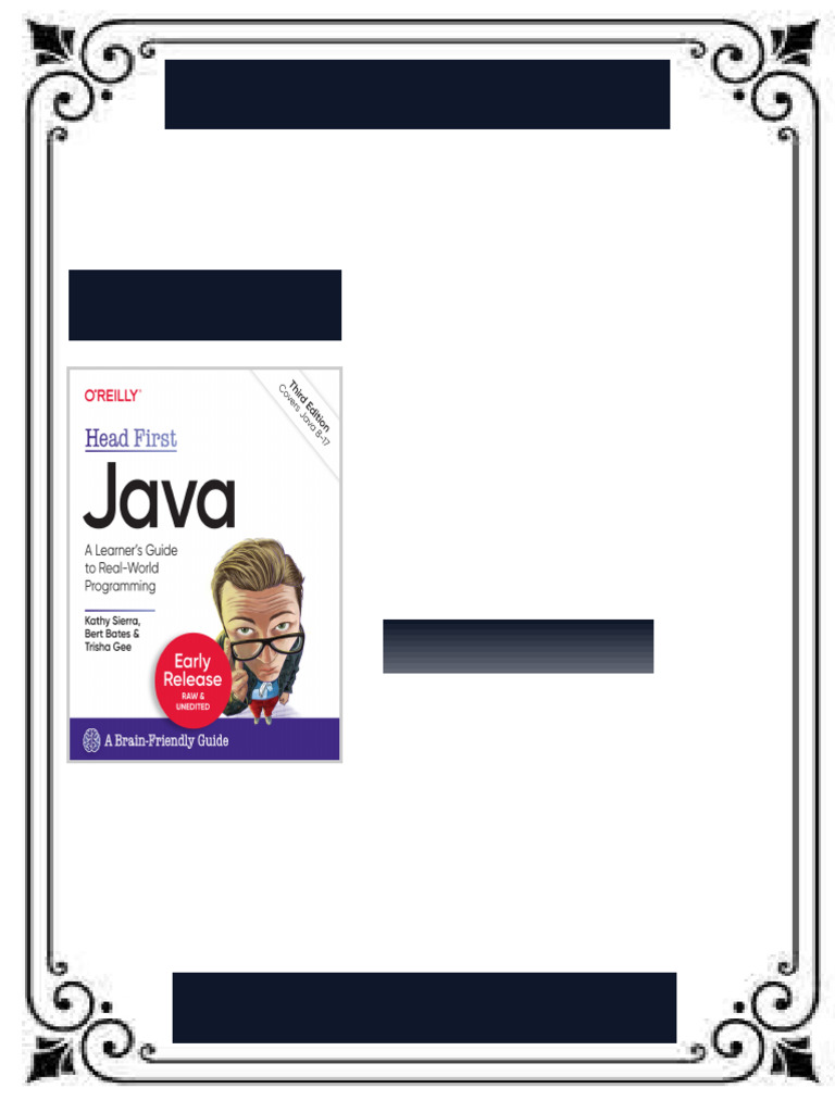 Head First Java [3rd Ed, Early Release] 3rd Edition Kathy Sierra eBook beta edition | PDF ...