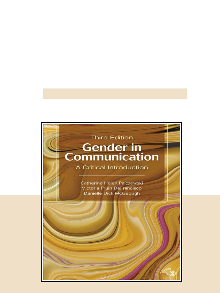 Gender In Communication A Critical Introduction Catherine Helen ...