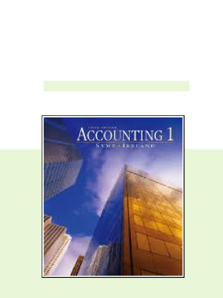 (Ebook) Accounting 1, 6th Edition by George Syme, Tim Ireland ISBN ...