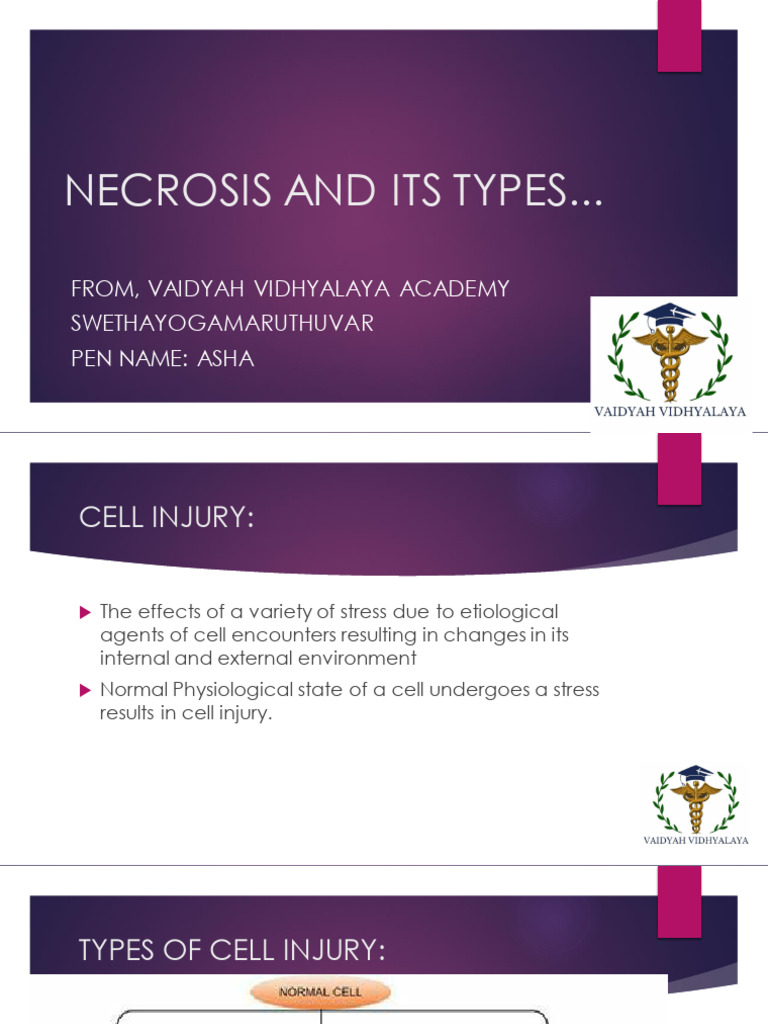 Necrosis - Pathology by VV | PDF | Necrosis | Medical Specialties