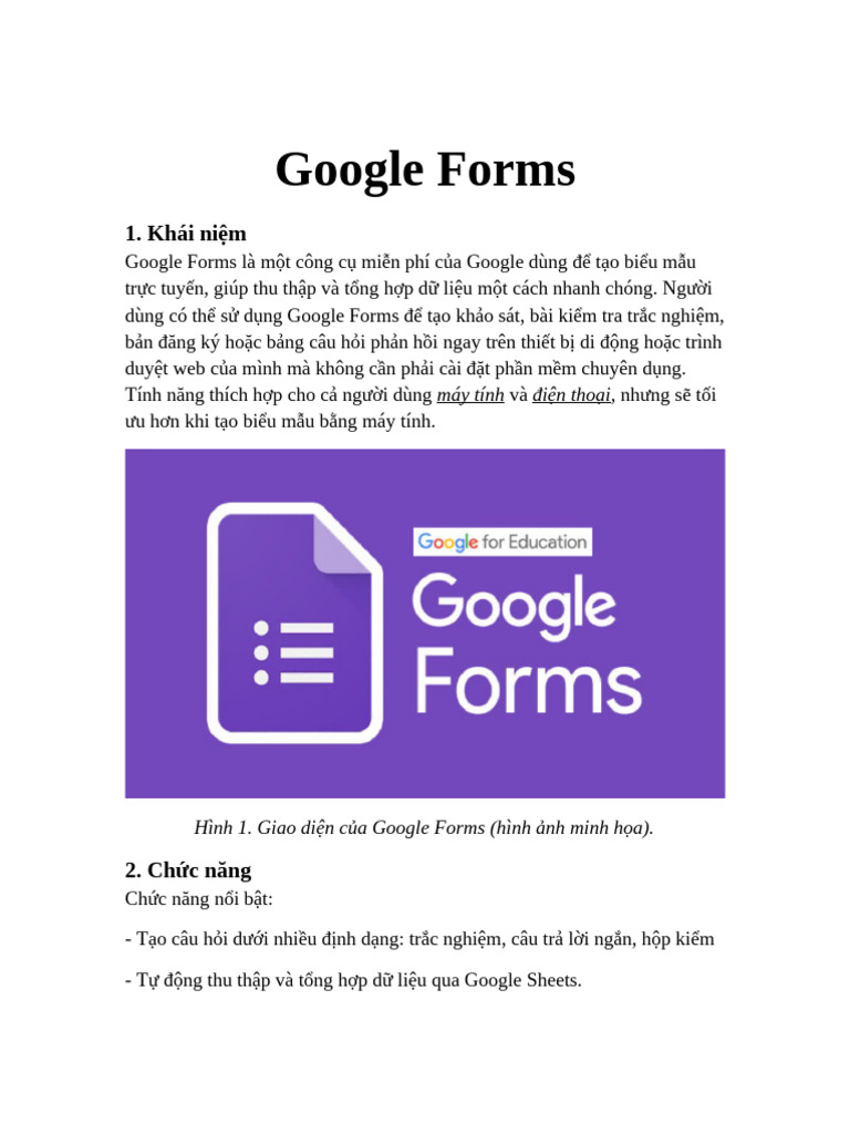 Tổng Quan Về Gg Forms | PDF