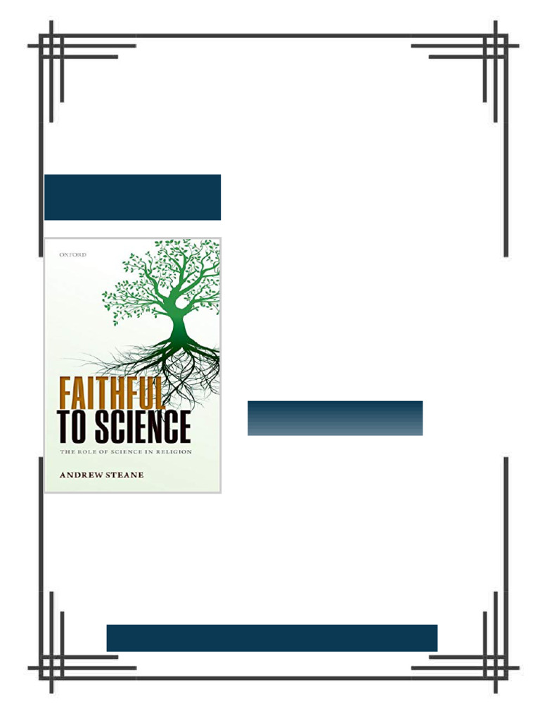 Faithful to Science The Role of Science in Religion Andrew Steane ebook ...
