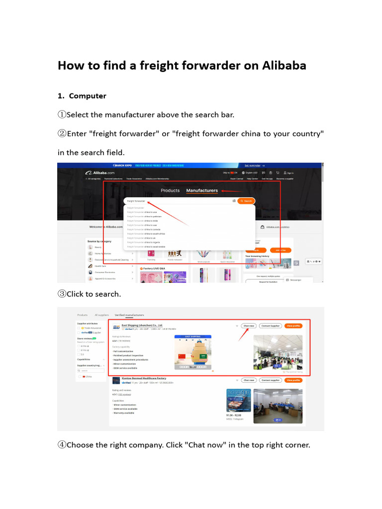 How to Find Freight Forwarder on Alibaba(2025!08!14 03-42-43) | PDF