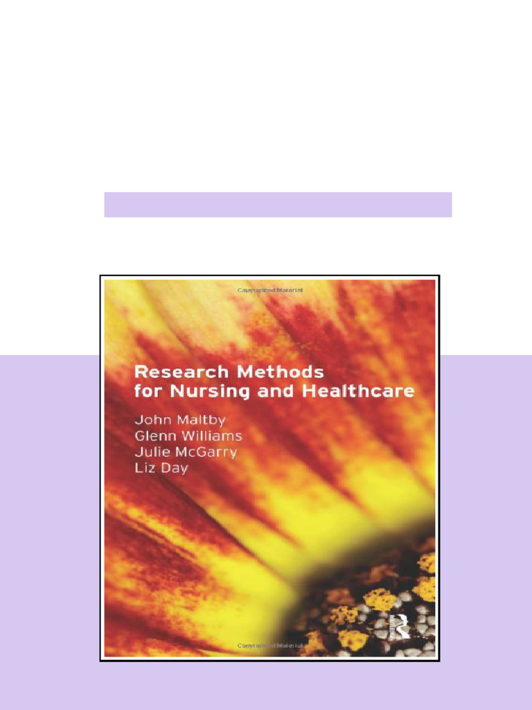 (Ebook) Research methods for nursing and healthcare by John Maltby; et ...