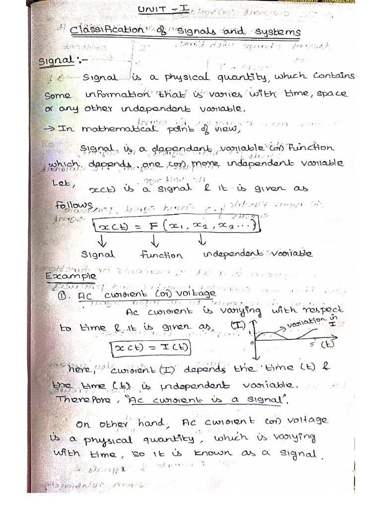 1.signal Introduction - Types of Signals | PDF