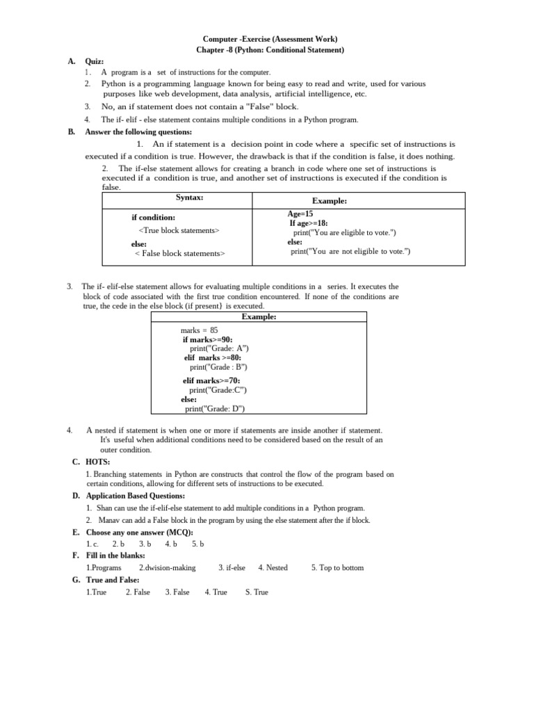 class 7- Chapter-8(exercise).pdf | PDF | Python (Programming Language ...