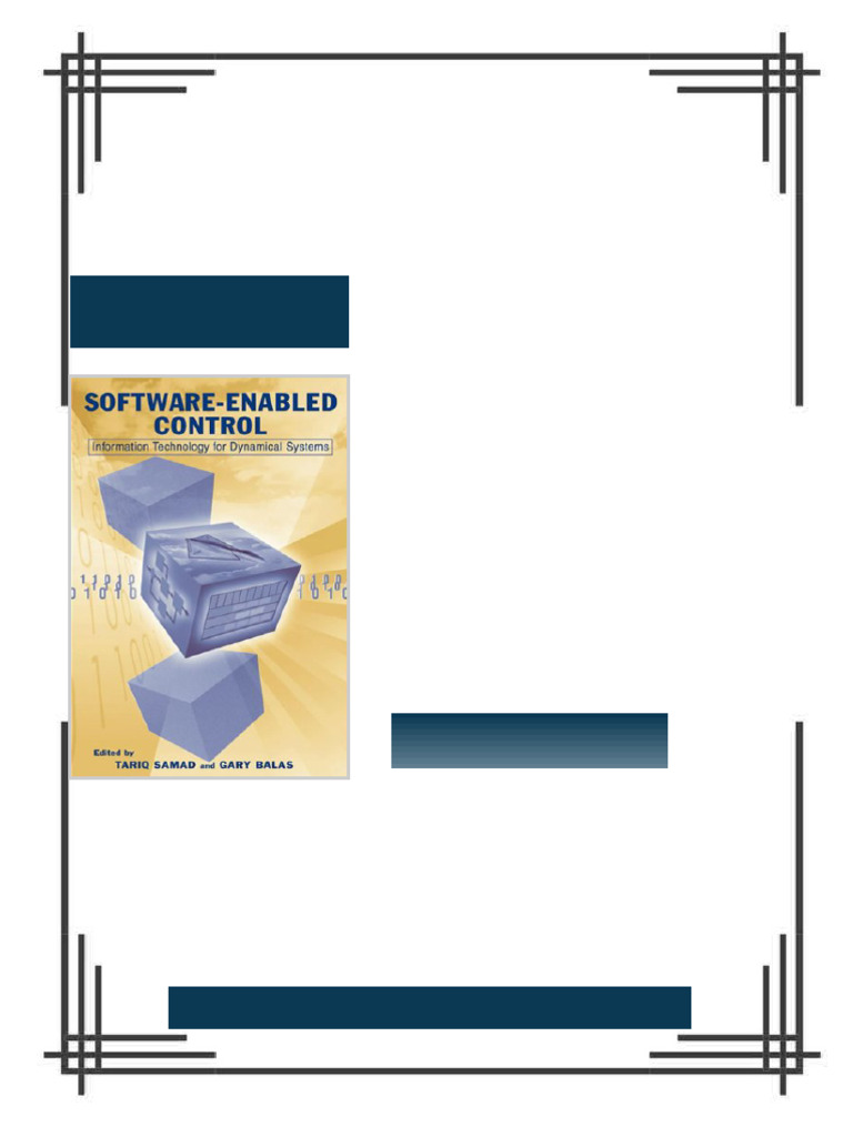 Software Enabled Control Information Technology for Dynamical Systems ...