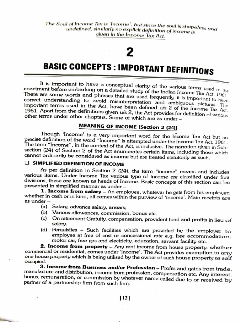 Basic Concepts_ Important Definition | PDF