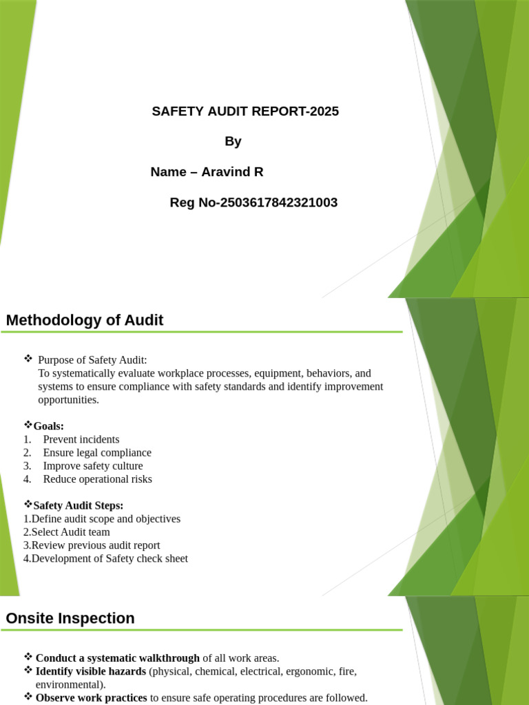 Safety Audit Summary | PDF | Safety | Risk