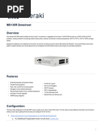 Cisco Meraki MS150 Switch Overview | PDF | Network Switch | Computer ...