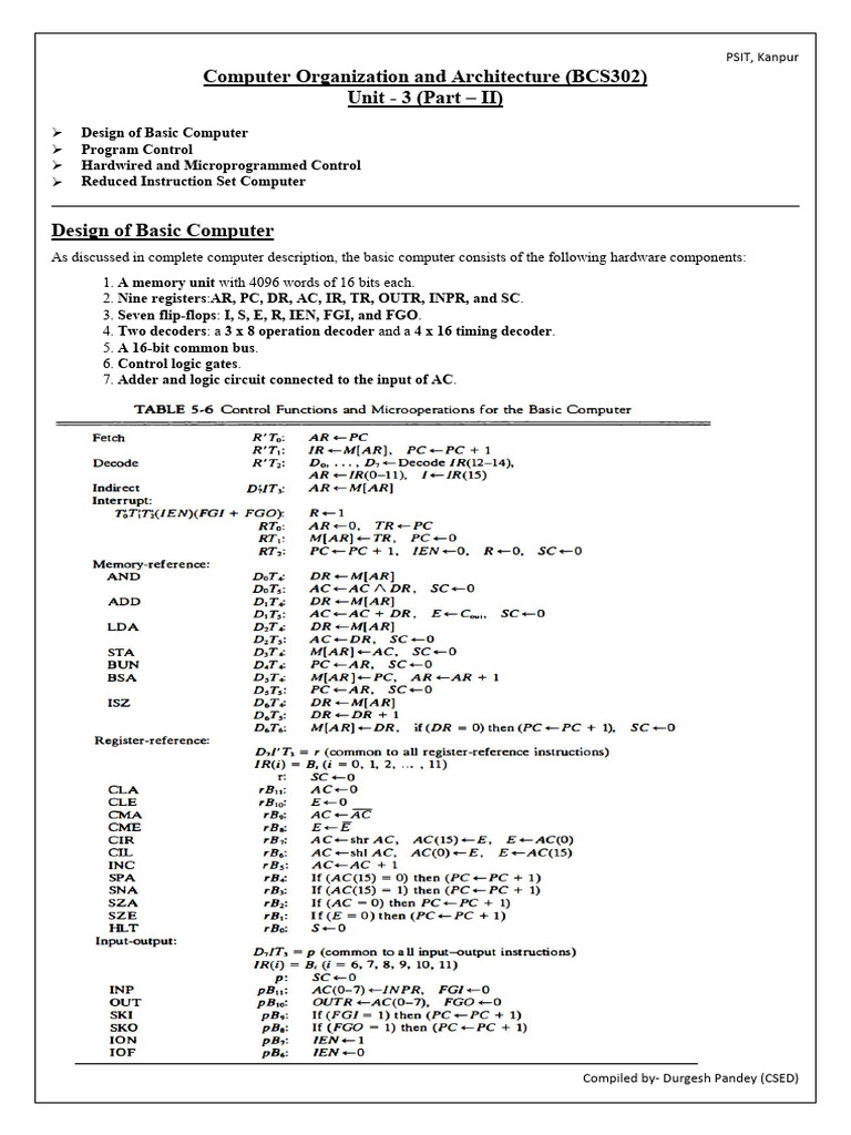 Bcs302 Unit 3 (Part II) | PDF | Central Processing Unit | Computer ...