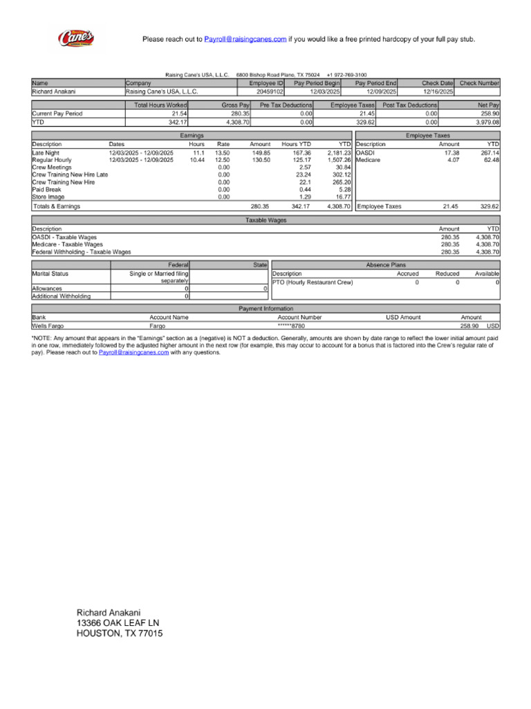RC Payslip to Print - Report Design 12-19-2025.PDF Print | PDF