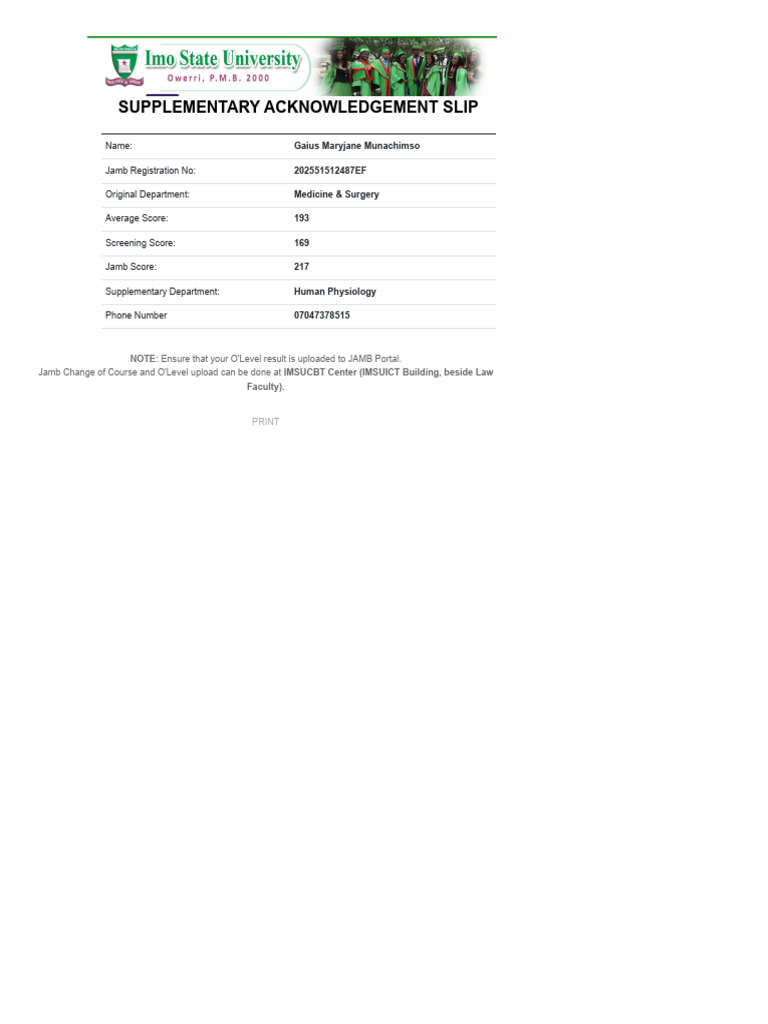 Munachimso 202551512487ef Imo State University | PDF