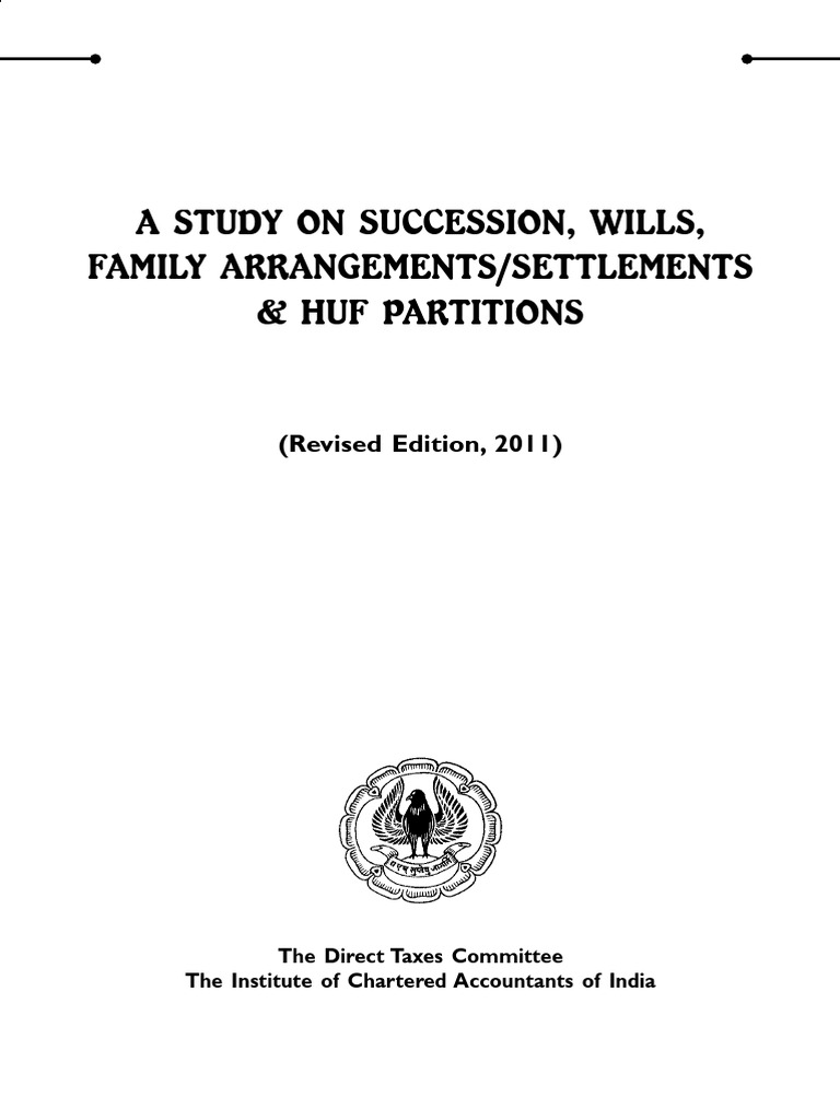 A Study on Succession, Wills, Family… | PDF | Will And Testament ...