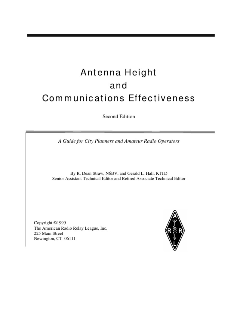 Antenna Height and Communications Effectiveness: A Guide For City ...