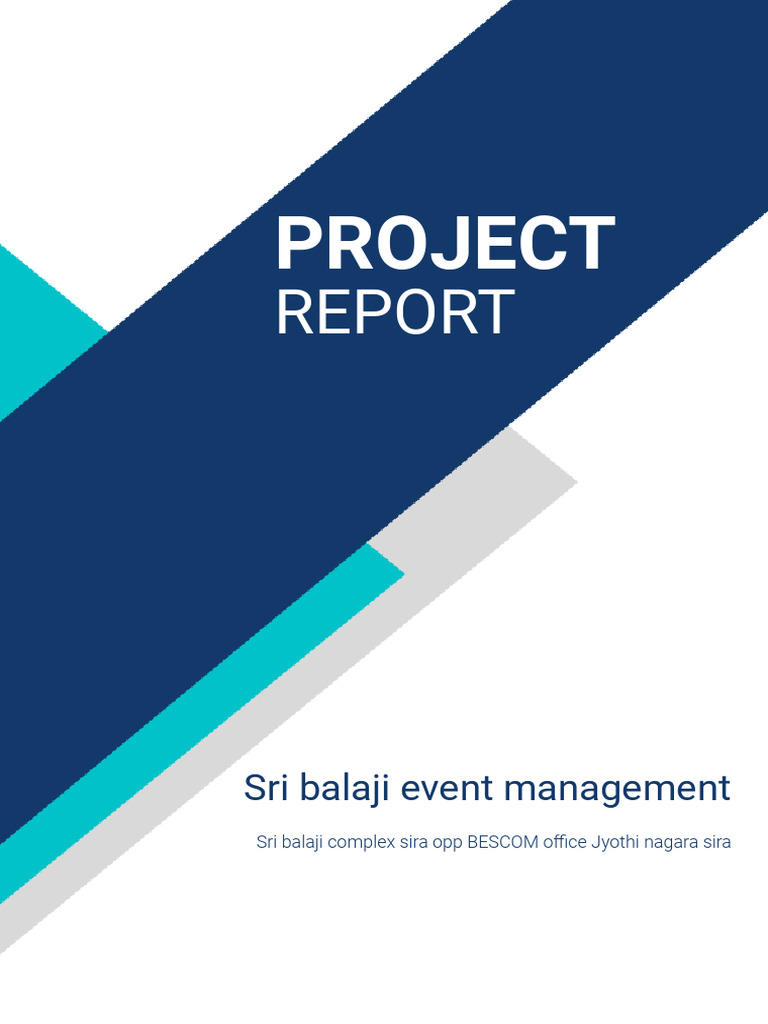 Sri Balaji Event Management Project Report | PDF | Financial Services ...