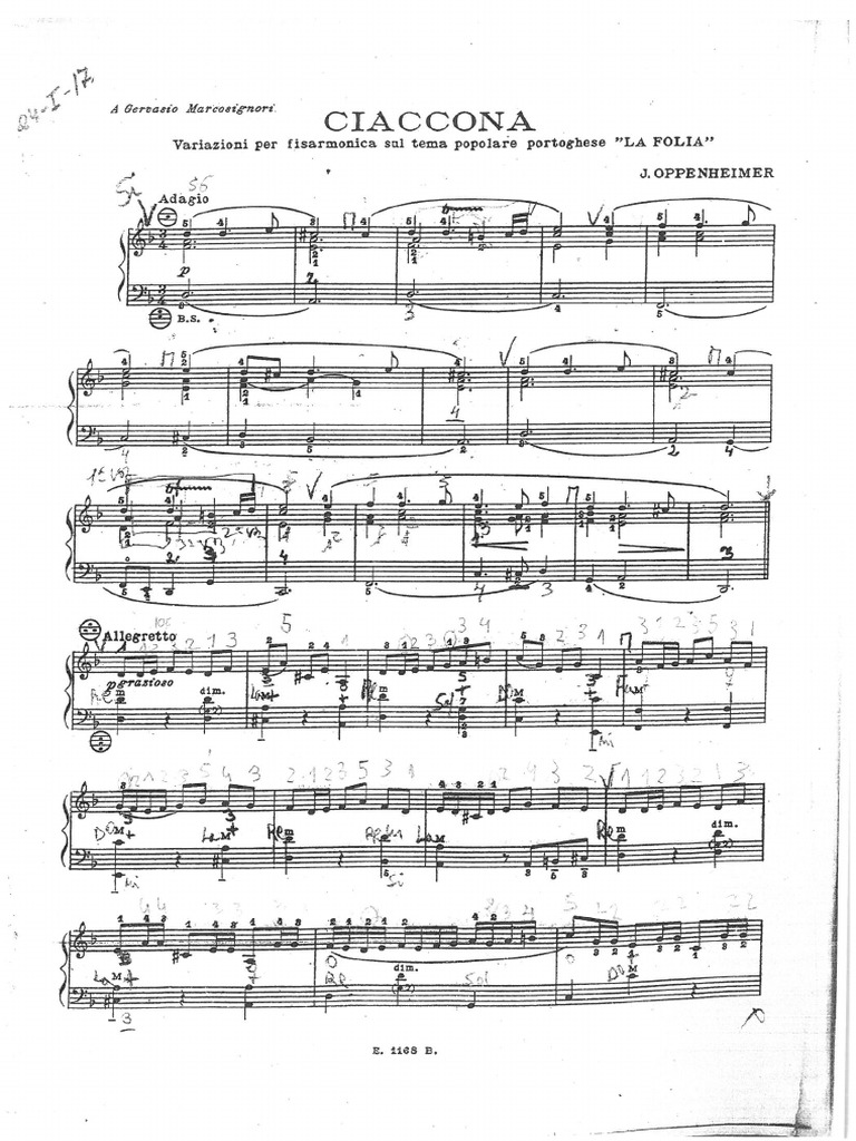 Ciacona Acordeon | PDF
