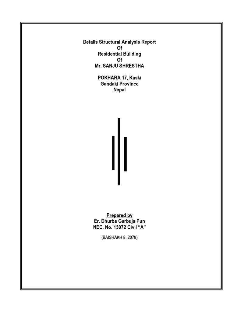 Structural Analysis Report for Residential Building | PDF | Beam ...
