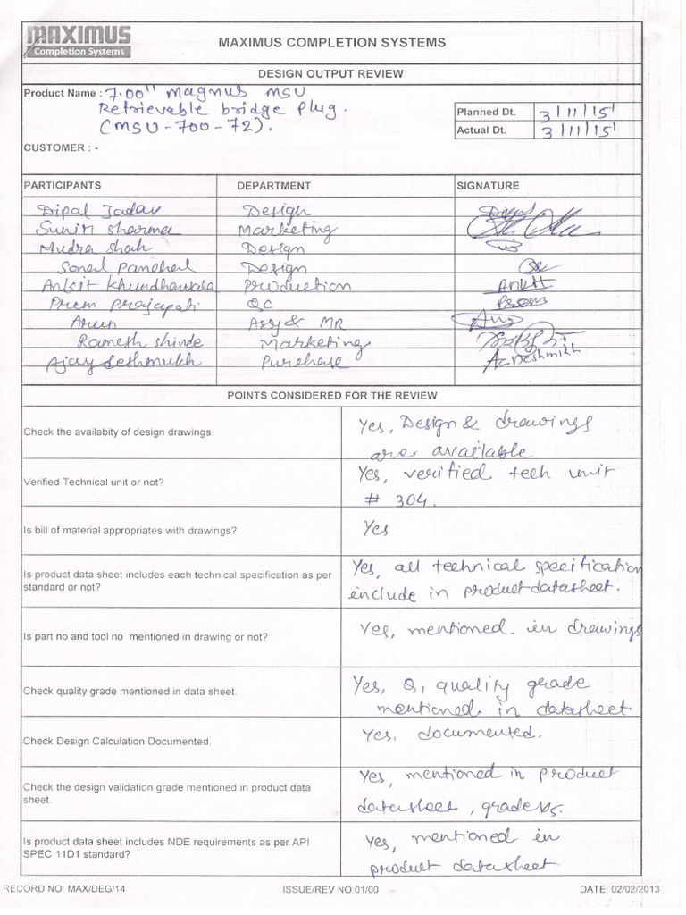 06.Design Output Review | PDF