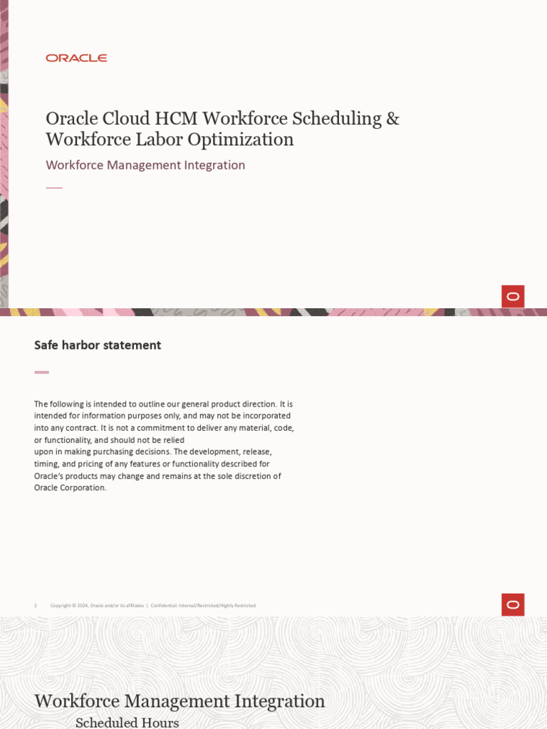 Jul24_Training_Workforce Management Integration | PDF | Oracle ...