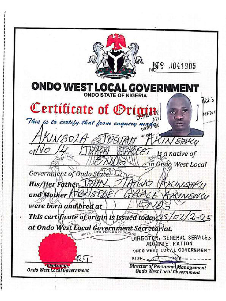 Local Govt Indigene Certificate_compressed (1) | PDF